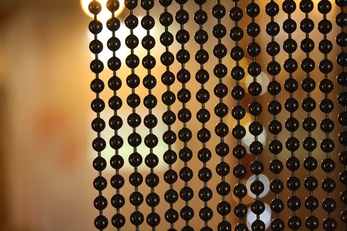 black-beaded-curtains - Ball Chain Curtain, Link Chain Curtain, Metal ...