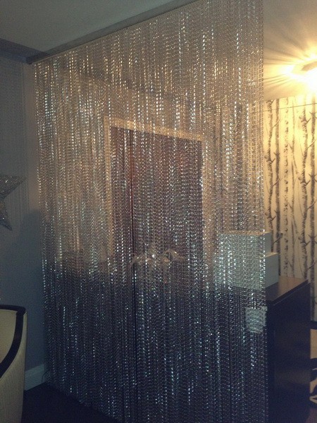 Aluminum link chain curtain room divider2 - Ball Chain Curtain, Link ...