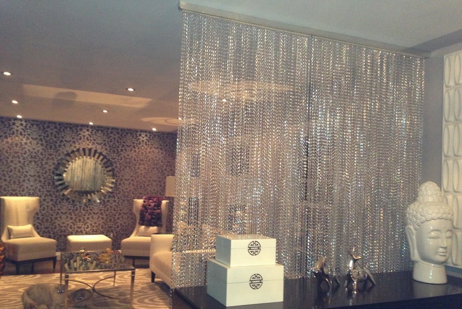 Aluminum link chain screen - Ball Chain Curtain, Link Chain Curtain ...