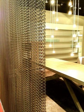 gold link chain curtain3 - Ball Chain Curtain, Link Chain Curtain ...